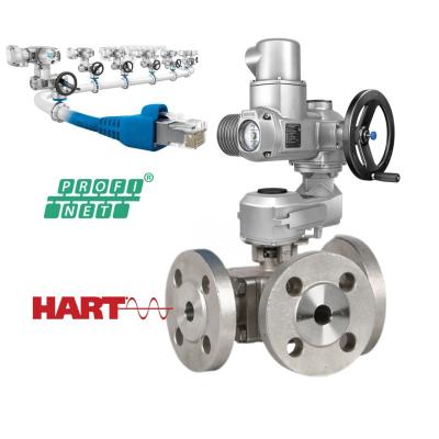 China Carbon Steel Body Materials Electric Valve Actuator SA07.2 SA07.6 SA14.2 SA10.2 SA16.2 With AM Controller And GST Gearbox With Chinese Ball Valve for sale
