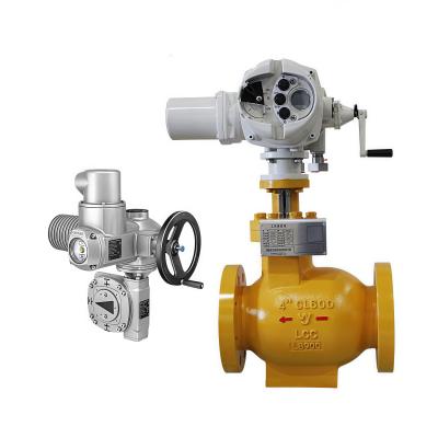 China Brand New AUMA SA and GS Multi-turn Electric Actuators China Customized Large Diameter Electric Axial Flow Control Valve for sale