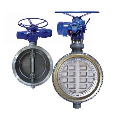 China LNG Water Treatment Intelligent Electric Actuator Industrial Electric Triple Eccentric Butterfly Valve for sale