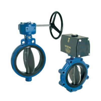 China Keystone F990 Series Pneumatic Butterfly Valve Flange DN25-DN300 for sale
