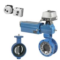 China NEW AND ACCURATE KEYSTONE Pneumatic Butterfly Valve FIGURE 990 BUTTERFLY VALVES and NELES Positioner ND7000 for sale