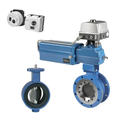 China NEW AND ACCURATE KEYSTONE Pneumatic Butterfly Valve FIGURE 990 BUTTERFLY VALVES and NELES Positioner ND7000 for sale