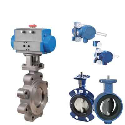 China General Purpose Resilient Seated Butterfly Valve Keystone Valve and Azbil Positioner for sale
