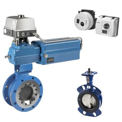 China General Purpose Resilient Seated Butterfly Valve Keystone Valve and Azbil Pneumatic Valve Positioner ND9000 for sale