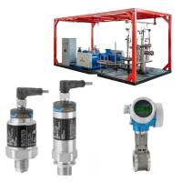 China Natural gas valve assembly with Endress+Hauser Proline Prowirl D 200 vortex flowmeter and Cerabar PMC21 pressure transmitter sensor for sale