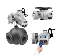 China Stainless Steel Rotork Electric Actuated Valves Electric Actuator Ball Valves Flow Control Valve for sale