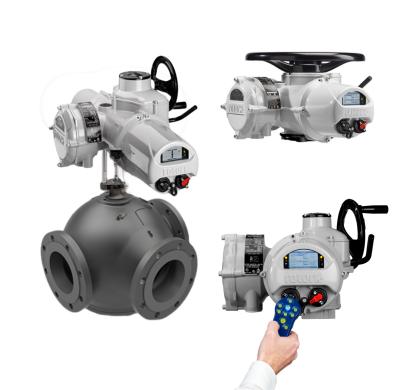 China Stainless Steel Rotork Electric Actuated Valves Electric Actuator Ball Valves Flow Control Valve for sale