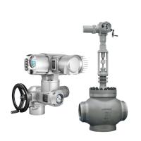 China Auma SA SQ Series Electric Valve Actuator Supplier Customized China High Pressure Balanced Caged Electric Control Valve for sale