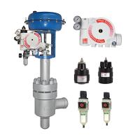 China Chinese Angle Control Valves With Positioner Flowserve  3200MD-28-D6-E-04-40-0G-00  Asco Regulator and YT-300 Booster in Stock for sale