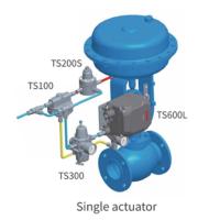 China Tissin TS600 Digital Valve Positioner with HART Communication 145 psi Max Outlet Pressure and IP66 Protection for sale