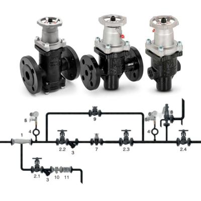 China Direct-operated Pressure Reducing Valve with Stainless Steel Trim and Adjustable Outlet Pressure for Steam Systems for sale