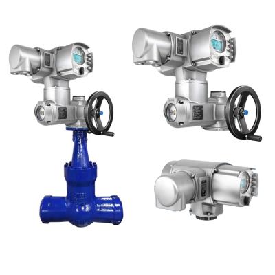 China Chinese Globe Valve Body AUMA SA Multi-turn Electric Control Valve Actuators with AC Control Unit for sale