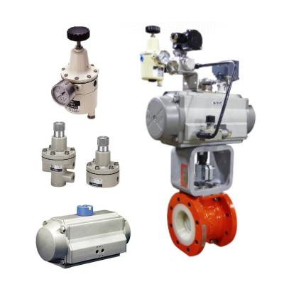 China KOSO 301R Acid Resistant Ball Valves with 6300RB Pneumatic Cylinder Actuators Power Petro Control for sale