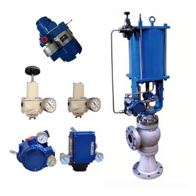 China NEWAY CAB Series Angle Control Valve AZBIL AVP200 Positioner AZBIL KZ03 Filter Regulator Chemical Use for sale