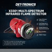 China LNG Plant Flame Detector Multispectrum IR Flame Detector DET-TRONICS X3301 Fire Detection Sensor Price for sale