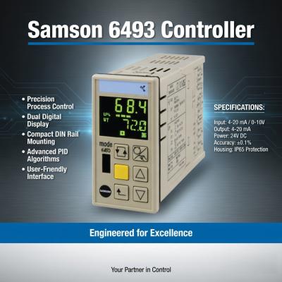 China Samson Process Control Unit Samson Controller 6493 Compact Controller for Panel Mounting for sale