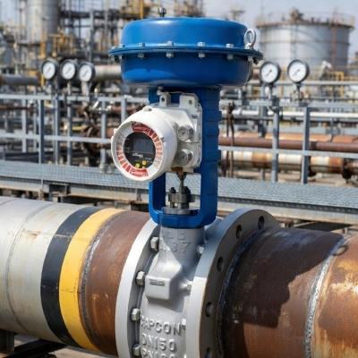 China China Buttfy Control Valve with Flowserve Logix 420-47-W1D-10 Industrial Valve Positioner for Oil and Gas Pipeline for sale