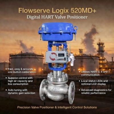 China Flowserve Logix 520MD Digital HART Fieldbus Diagnostics Valve Controller Smart Valve Positioner Supplier for sale
