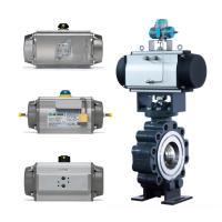 China Chuanyi VBJG All Metal Hard Seal Butterfly Valve with Air Torque Rack Pinion Rotary Actuator Petroleum Chemical Power for sale