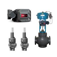 China Oil and Gas Industry Pneumatic Valve Positioner Fish-er DVC2000 DVC6200 and FOXBORO Controller and Spirax Sarco Valve KE73 and Actuator PN9223E for sale