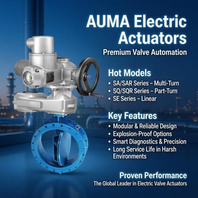 China New AUMA Electric Actuator SA SQ Multi Turn Part Turn Valve Electric Actuator for sale