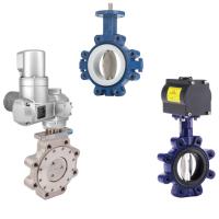 China Keystone Double Eccentric Butterfly Control Valve with Split-Body Design for Bubble-Tight Shutoff and High Flow Capacity for sale