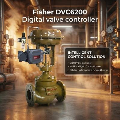 China F-isher DVC6200 Digital Valve Positioner FIELDVUE HART Smart Valve Positioner Control with ASCO 2 Way Solenoid Valve for sale