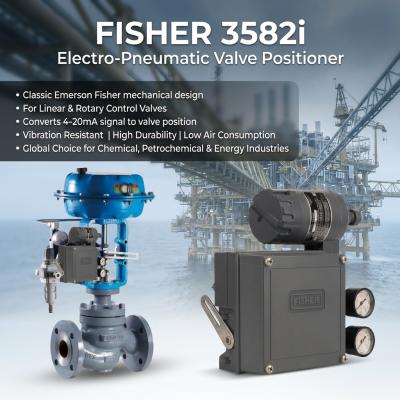 China Original E-merson F-isher 3582i Electro-Pneumatic Valve Positioner with 582i Converter 4-20mA for sale