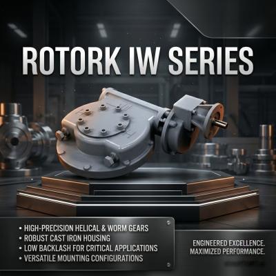 China Quarter Turn Gearbox Rotork IW5 IR1 Series Worm Gearbox Electric Ball Valve Butterfly Valve Plug Valve for sale