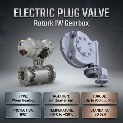 China Rotork IW Series Valve Worm Gearbox Quarter Turn Gear Operator Self Locking Ball Butterfly Plug Valve for sale