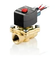 China ASCO 210 Series 2 Way Brass Solenoid Valve Pilot Operated Normally Closed Water Air Gas Fluid Control for sale