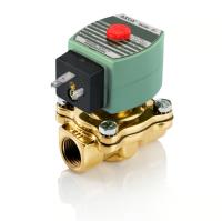 China ASCO 210 Series 2 Way Brass Solenoid Valve Pilot Operated Normally Closed Water Air Gas Fluid Control for sale