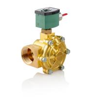 China ASCO 210 Series 2 Way Brass Solenoid Valve Pilot Operated Normally Closed Water Air Gas Fluid Control for sale