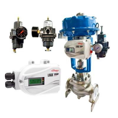 China Flowserve Logix 1500 Digital Valve Positioner with HART 7 Communication IP66 NEMA 4X Protection and 4–20 mA DC Input Signal for sale