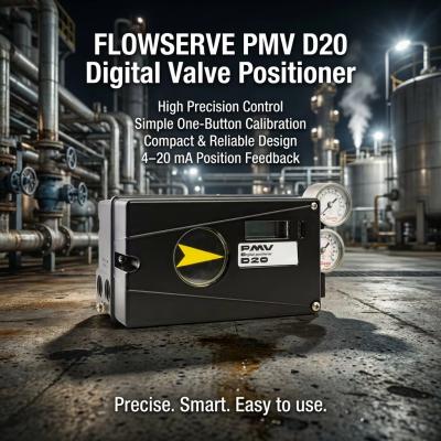 China Flowserve PMV D20 Digital Valve Positioner with HART Communication 4-20mA Input Signal and IP66 Enclosure Protection for sale
