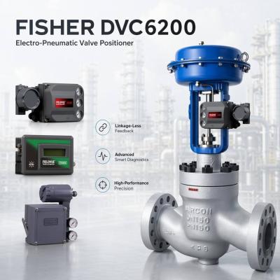 China Brand New OEM F-isher Butterfly Pneumatic Control Valve and DVC6200 Valve Positioner for sale