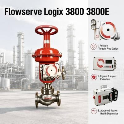 China High Precision Flowserve Logix 3800 3800E Digital Valve Positioner Reliable Control Valve Parts in Stock for sale