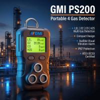 China GMI PS200 PS500 Personal Gas Monitor Portable 4 Gas Sensor Oil Gas Safety Detection Gas Detector for sale