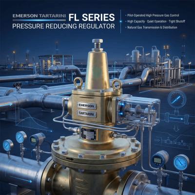 China Emer-son Tartarini FL Series Gas Pressure Control Pilot Valve LPG LNG Gas Pressure Reducing Regulator for sale
