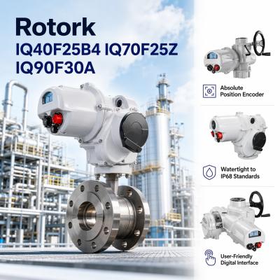 China Factory Wholesale Rotork IQ40F25B4 IQ70F25Z IQ90F30A Intelligent Multi-Turn Electric Actuator IP68 for Industrial Valve for sale