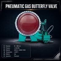 China JIANGSU SHENTONG Industrial Pneumatic Gas Butterfly Valve Blast Furnace Coke Oven Gas Pipeline Butterfly Valve for sale