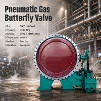 China JIANGSU SHENTONG Industrial Pneumatic Gas Butterfly Valve Blast Furnace Coke Oven Gas Pipeline Butterfly Valve for sale