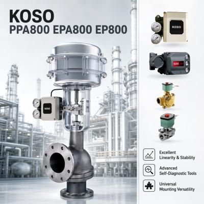 China KOSO High Precision Electro Pneumatic Smart Valve Positioner PPA800/EPA800/EP800 OEM for sale