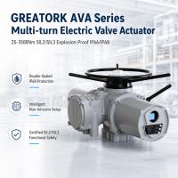 China In Stock GREATORK AVA Series Multi-turn Electric Valve Actuator,25-3500Nm SIL2/SIL3 Explosion Proof IP66/IP68 for sale