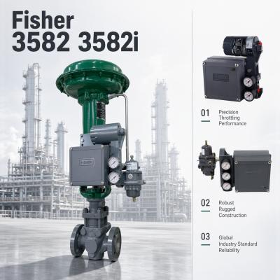 China F-isher 3582 3582i Pneumatic Control Valve Positioner Industrial Automation System Linear Actuator Valve Controller Supplier for sale