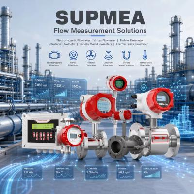 China Supmea Electromagnetic Flow Meter HART Magnetic Vortex Turbine Ultrasonic Coriolis Mass Flowmeter Digital Flow Transmitter for sale