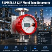China Variable Area Flowmeter Supmea LZ-SUP Mechanical Flow Indicator Liquid Gas Steam Metal Tube Rotameter for sale