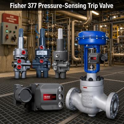 China Fi-sher 377 Pressure-Sensing Trip Valve Pneumatic Emergency Shutdown Fail Safe Control Valve Trip Valve for sale