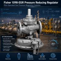 China Fi-sher 1098-EGR Natural Gas Regulator Pilot Operated Pressure Control Valve Industrial Gas Pressure Regulator for sale