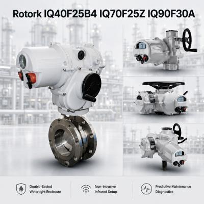 China Original Rotork IQ40F25B4 IQ70F25Z IQ90F30A Intelligent Electric Actuator 1000-2000Nm IP68 Motorized Butterfly Valve Controller for sale